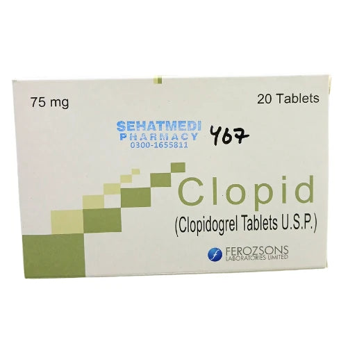 Clopid Tablets 75mg – SehatMedi Online Pharmacy