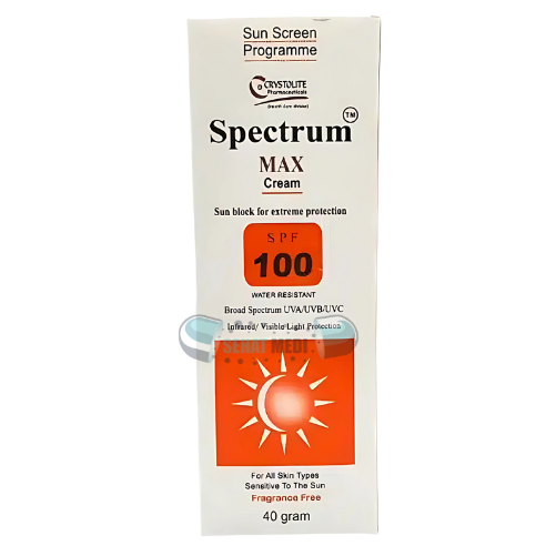 Spectrum Max Cream SPF 100 40gm – SehatMedi Online Pharmacy